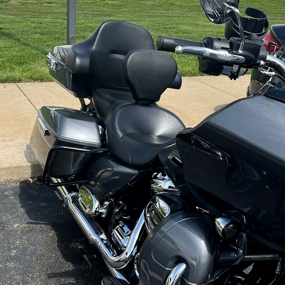 Adjustable Driver Rider Backrest Mounting Kits Brackets For Harley ...