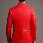 Men Red Tang Suit Chinese Wedding Suit Jacket Embroidery Pattern Jacket ...