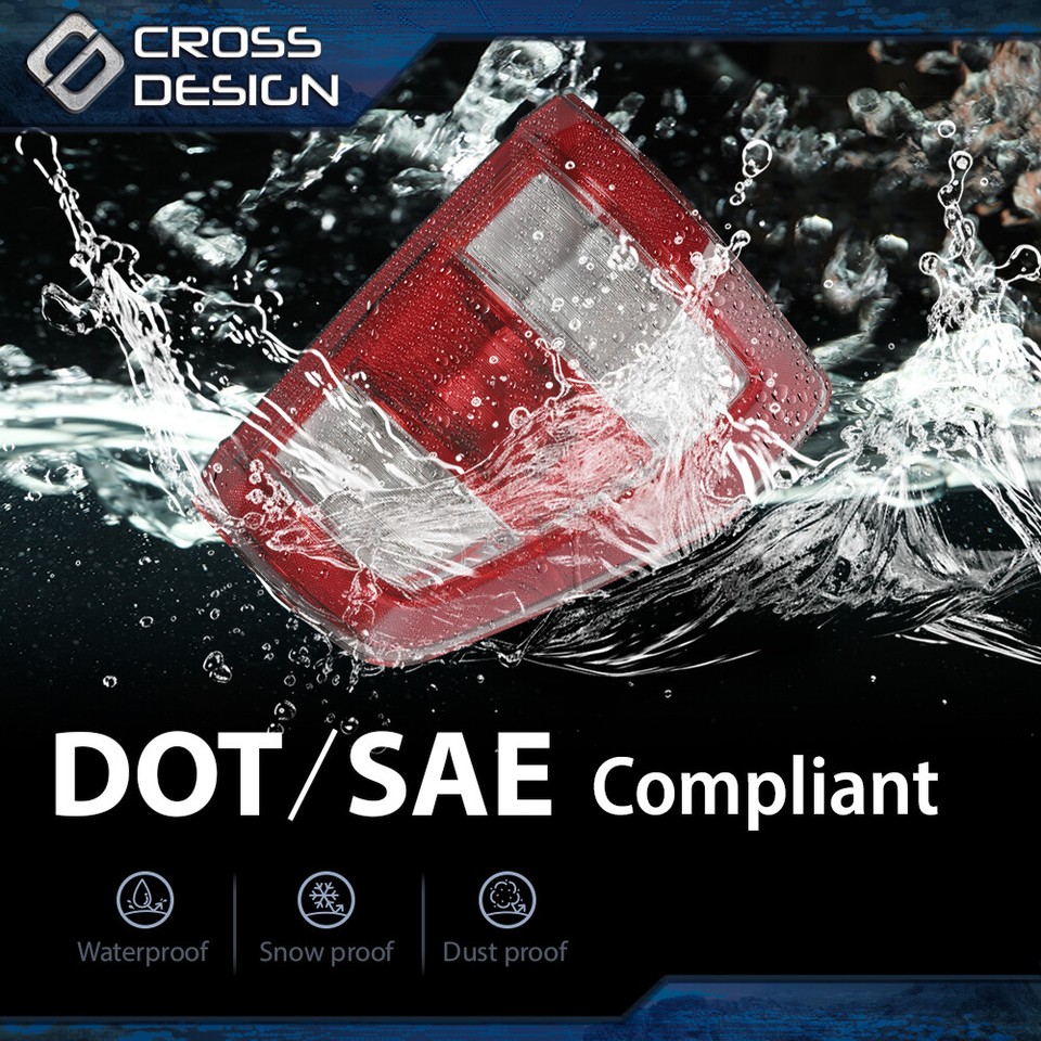 Fit For 21-23 Ford F150 XL w/o Blind Spot Pair TaiL Lights Brake Lamps ...