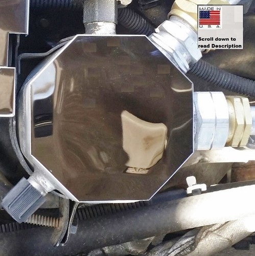 1985-1996 Corvette C4 AC DRYER COVER Polished Stainless engine chrome ...