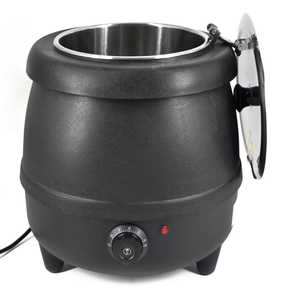 10L Commercial Soup Kettle Warmer Stainless Steel Cafeteria Electric ...