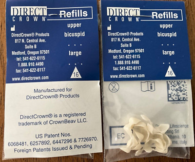 DirectCrown Dental Polycarb Temporary Crown Refill #16 Upper Bicuspid ...
