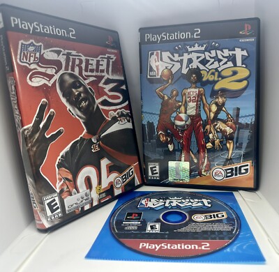 NBA NFL Street Vol 1 2 3 PS2 Playstation 2 Games Lot Bundle Collection ...