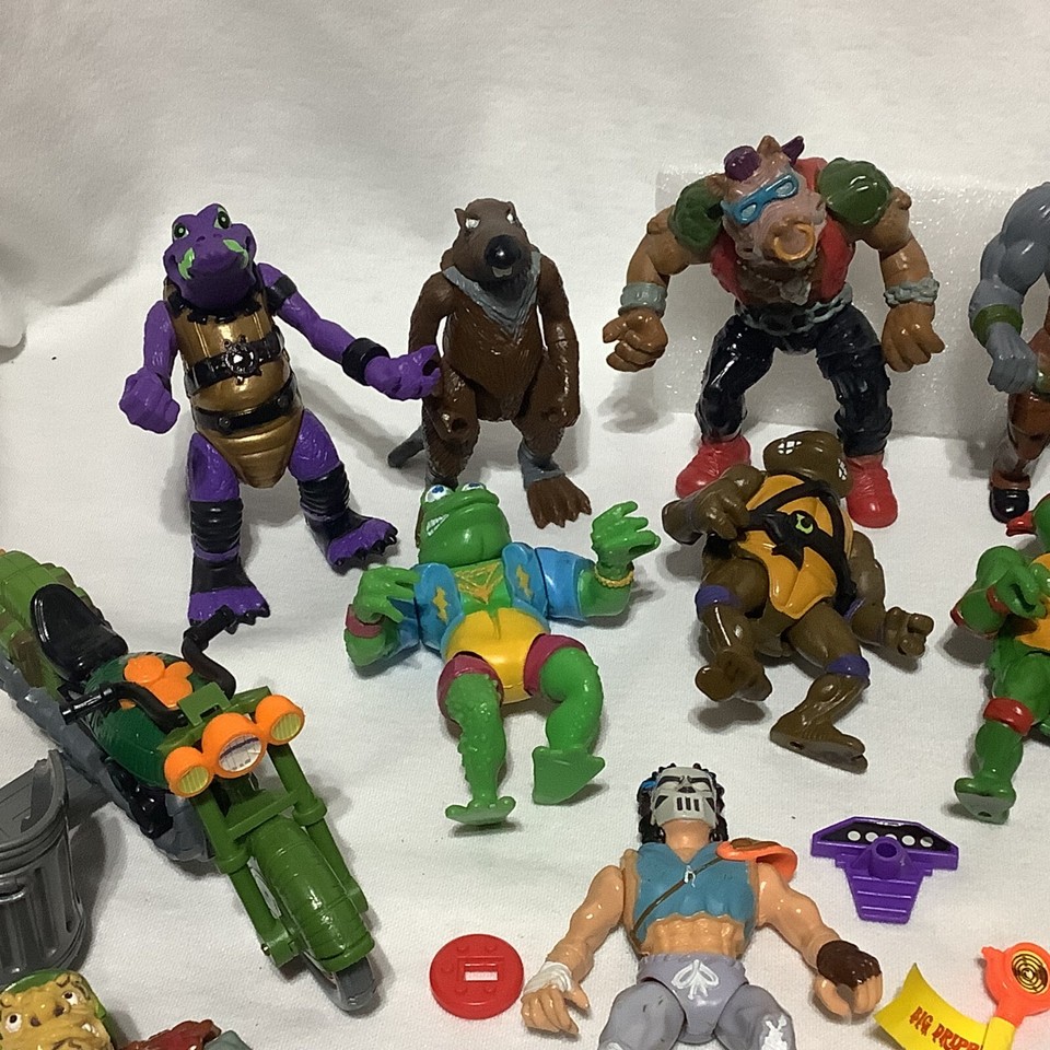 TMNT 80s 90s Large lot figures parts Teenage Mutant Ninja Turtles | eBay
