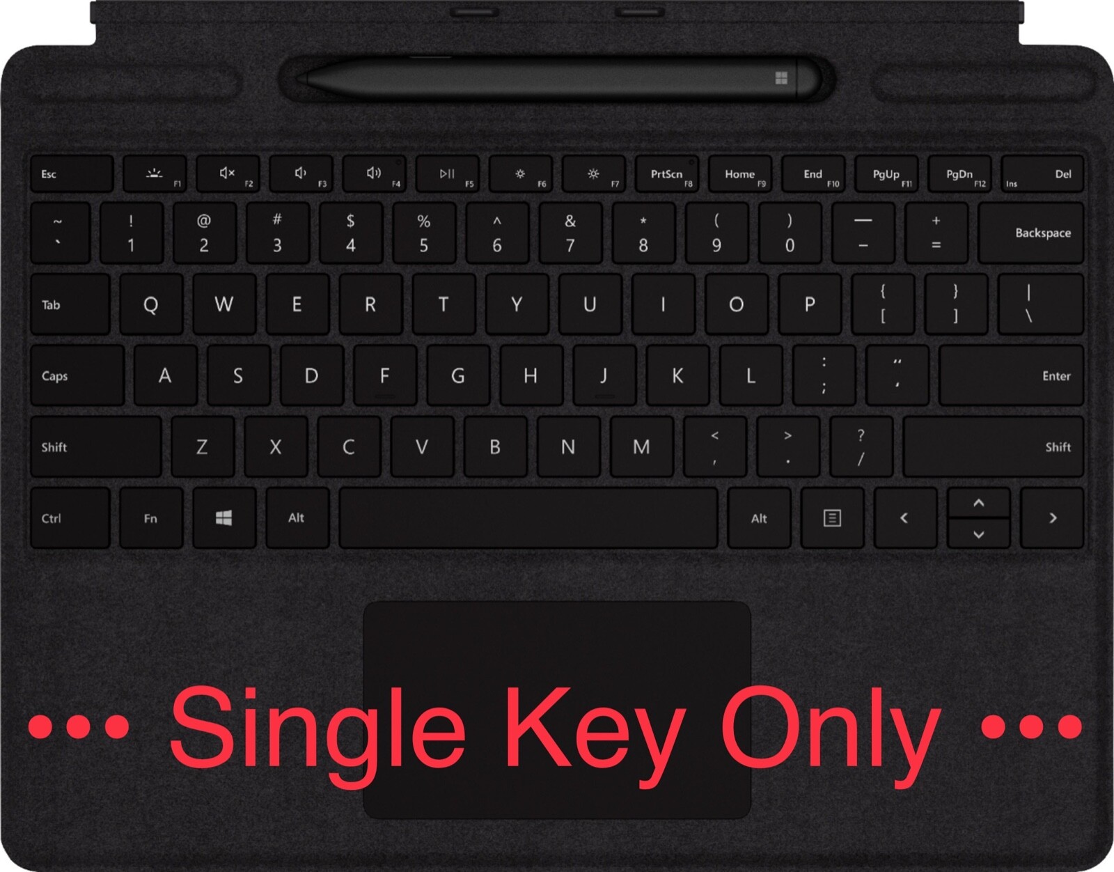 Microsoft Surface Pro 8 Pro X Signature Keyboard 1 Single Key and Hinge ...