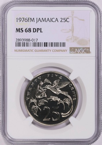 Jamaica 1976-FM 25 Cents KM-56 NGC MS-68 DPL | eBay