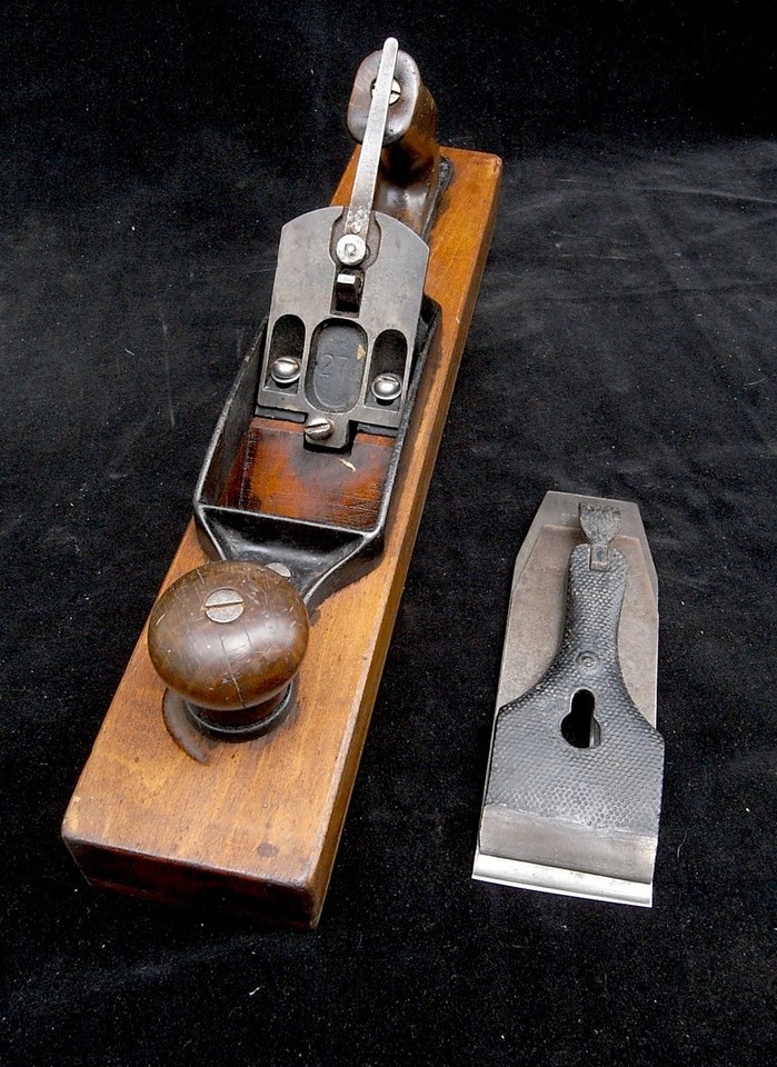STANLEY/ BAILEY NO 27 1/2 TRANSITIONAL PLANE ( 2 1/4" 1892 iron) VERY ...