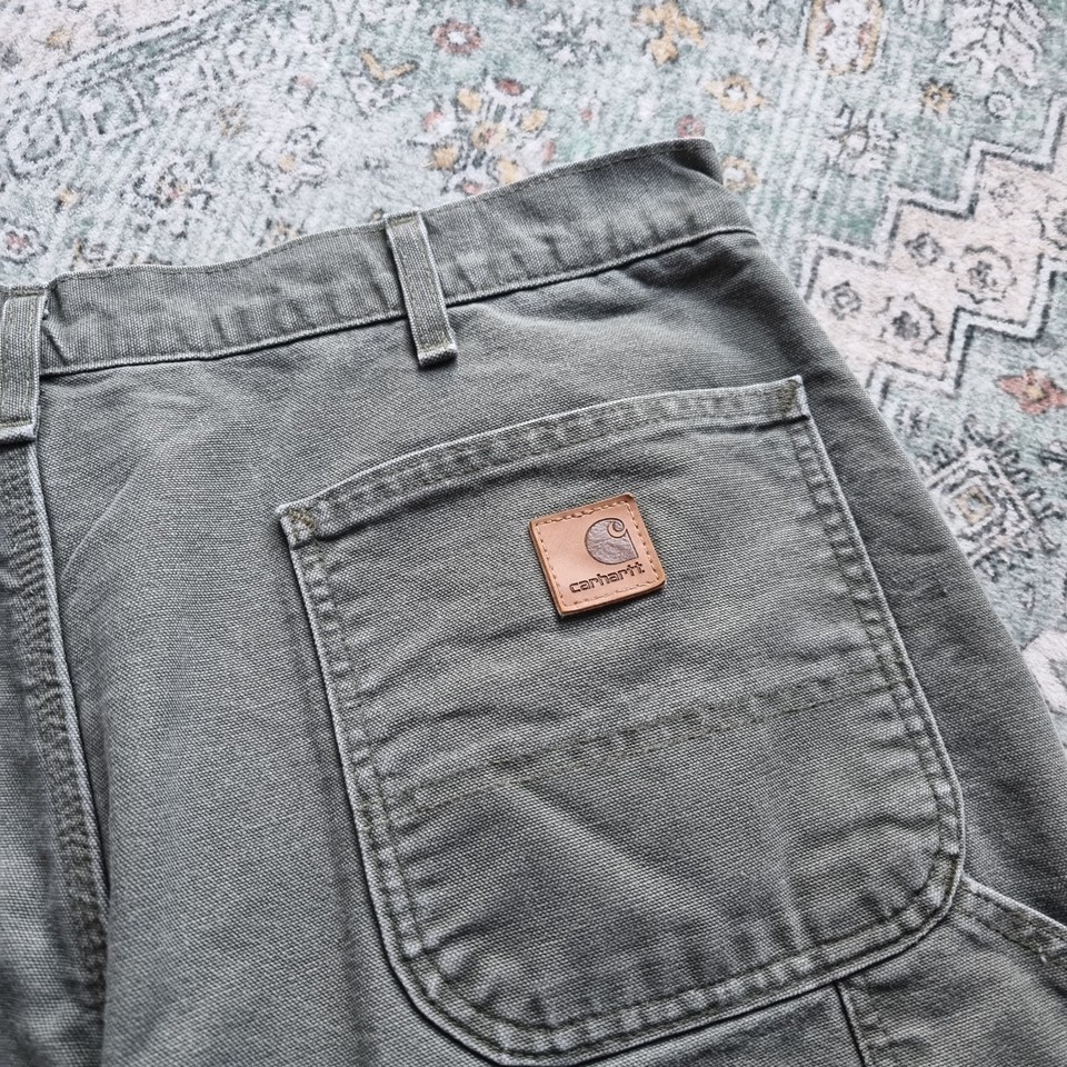 Carhartt Vintage B111 MOS Moss Flannel Lined Workwear Pant Trousers ...