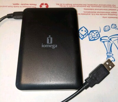 iOmega External Portable Hard Drive | 1TB | HDD | Black | External Drive