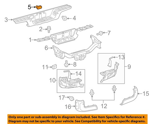 TOYOTA OEM 14-23 Tacoma,Tundra Rear Bumper Bumper Components-Cover ...