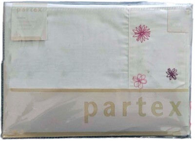 PARTEX Jemma Berry KING SINGLE Bed Sheet Set. 225TC. Embroidered Floral ...