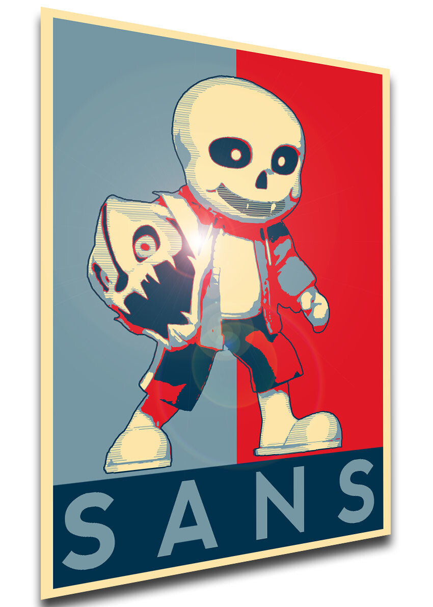 Poster Propaganda - Smash Bros x Undertale - Sans | eBay