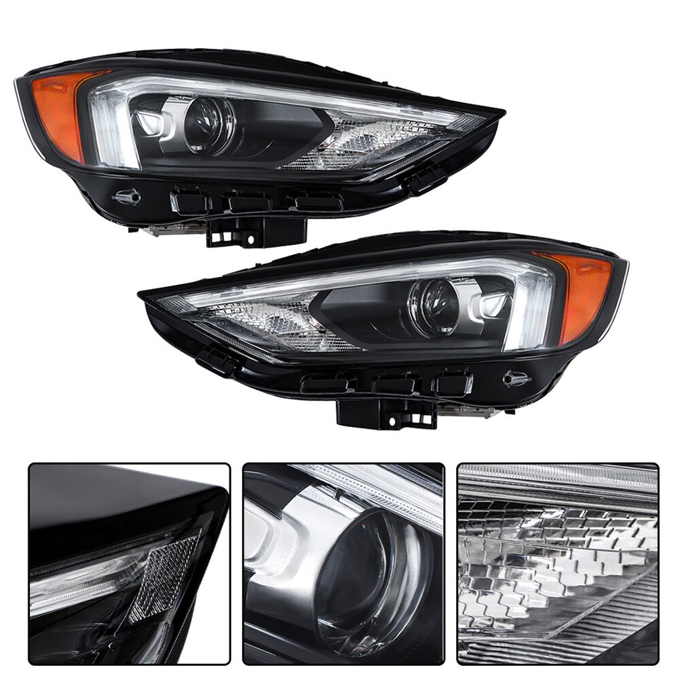 For 2019 2020 2021 2022 2023 Ford Edge Headlights W/LED DRL&Grille ...
