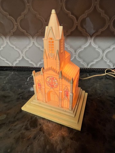 Vtg Paramount Cathedral Church Raylite Electric Lighted Celluloid | eBay