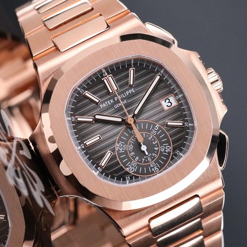 Patek Philippe Nautilus 5980-1R DISCONTINUED 40mm Rose Gold Black Dial ...