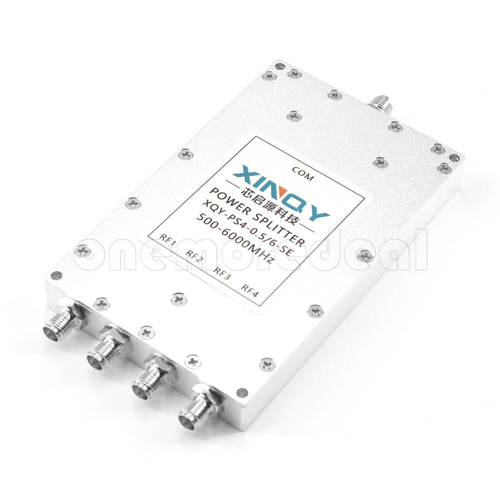 500MHz-6000MHz Power Divider 1 to 4 Power Splitter with SMA Female ...