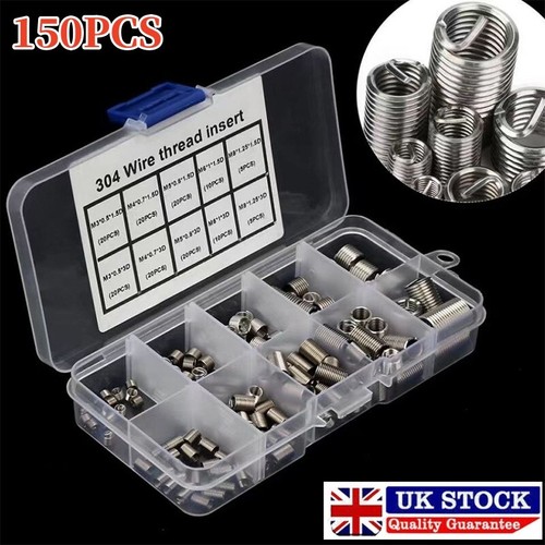 150Pcs Helicoil Stainless Steel Thread Repair M3 M4 M5 M6 M8 Insert Kit ...