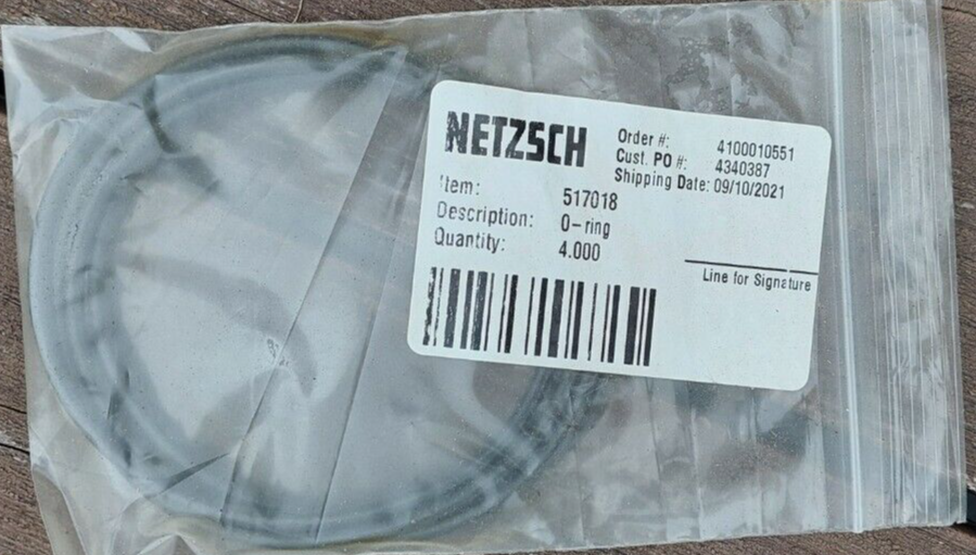 Netzsch 517018 O-ring Qty 4 *New Old Stock* | eBay