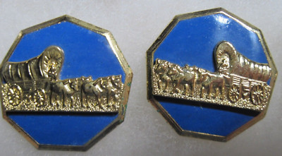 Army DUI DI CB 35th INFANTRY DIVISION HEADQUARTERS HQ g23 USA Pair Set ...