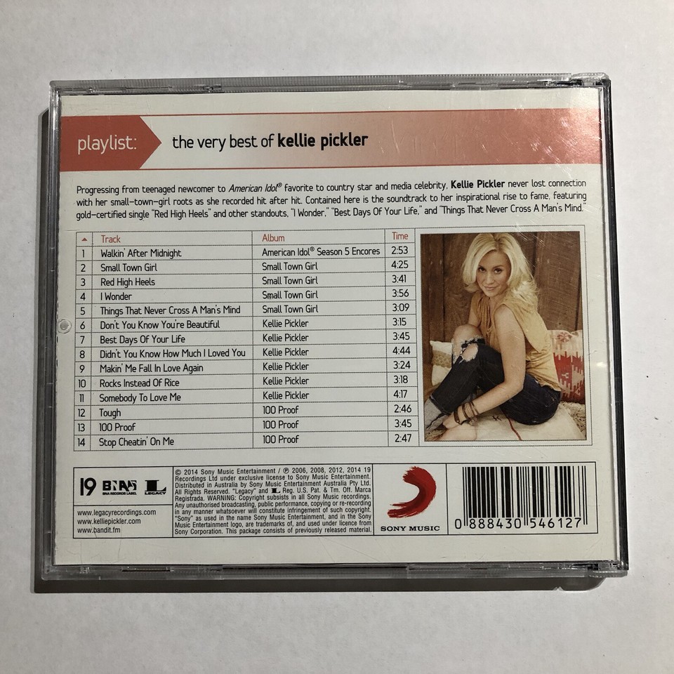 Pickler Kellie Playlist: the Very Best of CD Very Good _Sent Tracked ...