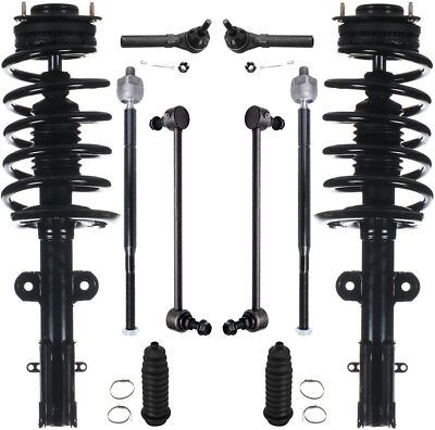 Front Struts & Spring Sway Bars Tie Rods Boots for Grand Caravan Town ...