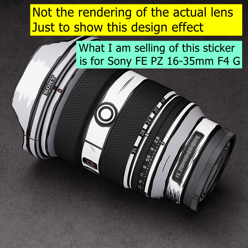 For Sony FE PZ 16-35mm F4 G Decal Skin Camera Lens Sticker Vinyl Wrap ...