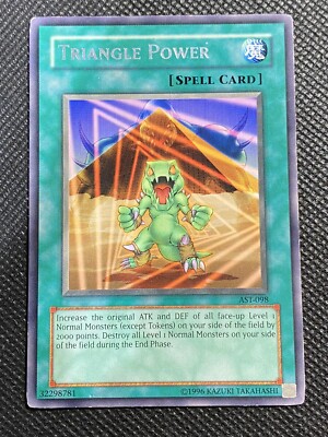 YuGiOh! - Triangle Power AST-098 Rare Unlimited Edition MP Ancient ...