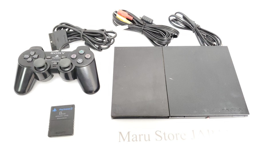 "Region Free" SONY Playstation 2 PS2 Slim Console SCPH-90000 Charcoal ...
