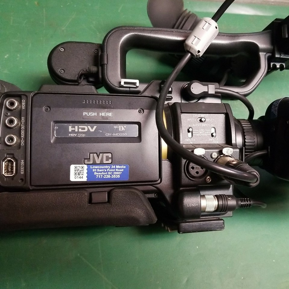 JVC ProHD 3-CCD MiniDV Professional Camcorder with 16x ProHD Fujinon ...