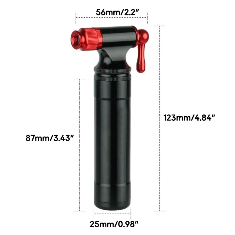 CO2-Inflator Quick,Easy and Safe for Presta and Schrader Mini Tire Pump ...
