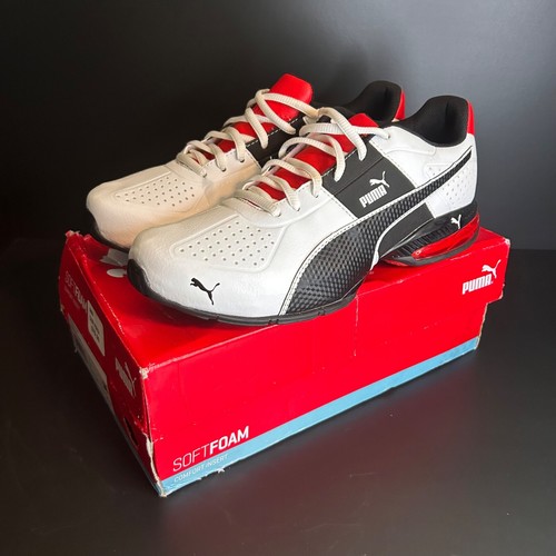 Size 7.5 - PUMA Cell Surin 2 Premium White Flame Scarlet for sale ...