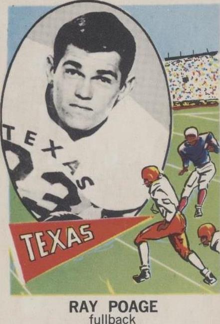 1961 Nu-Cards Football Stars - Ray Poage #132 (RC) for sale online | eBay