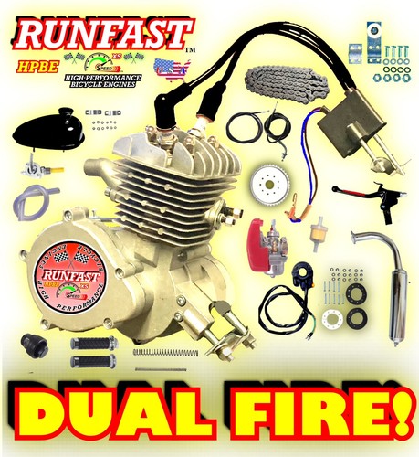 High Performance 2-stroke 80cc Motorized Bike kit HYPERFIRE | eBay