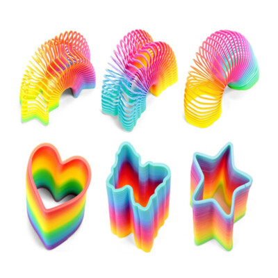 Magic Rainbow Springy Shaped Retro Toy Slinky Fun Children's Stocking ...