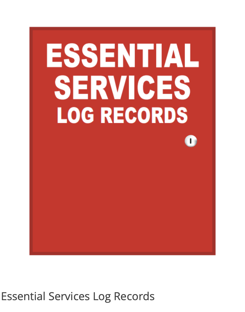 Steel Essential Services Log Book/Records Cabinet /Doc. Box with 003 ...