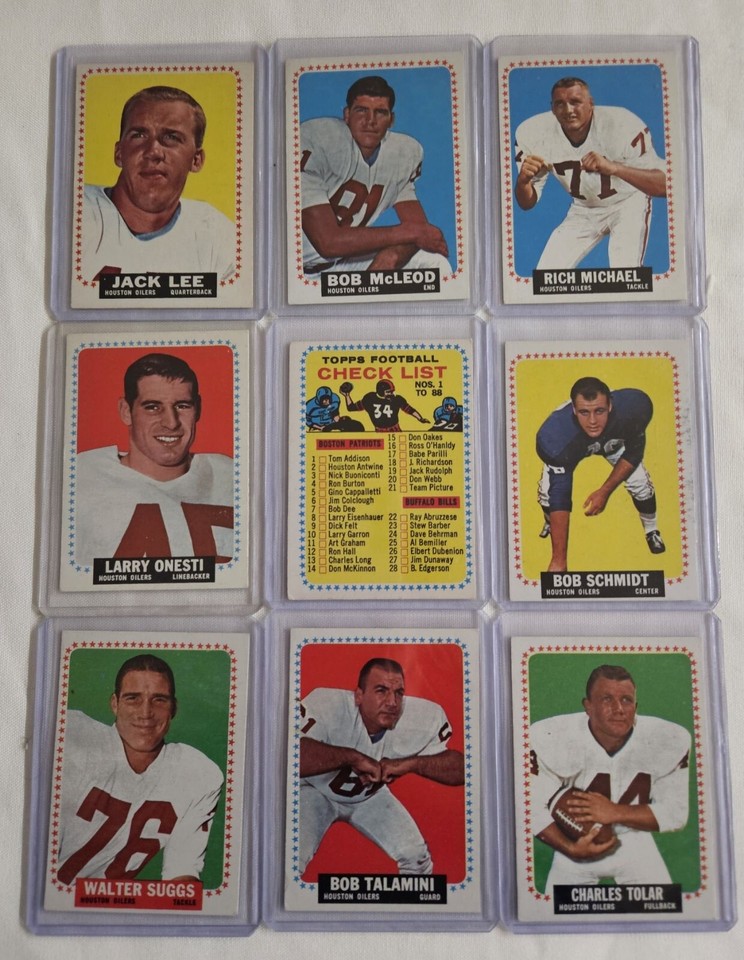 1964 Topps Football Complete Set W/All HOF’s GRADED MINT (BEST DEAL ON ...