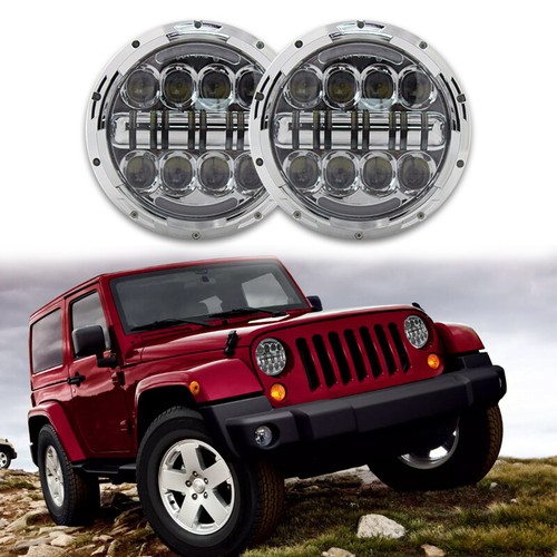 7inch LED Headlight Angle Eyes with Amber Signal for Hummer Defender ...