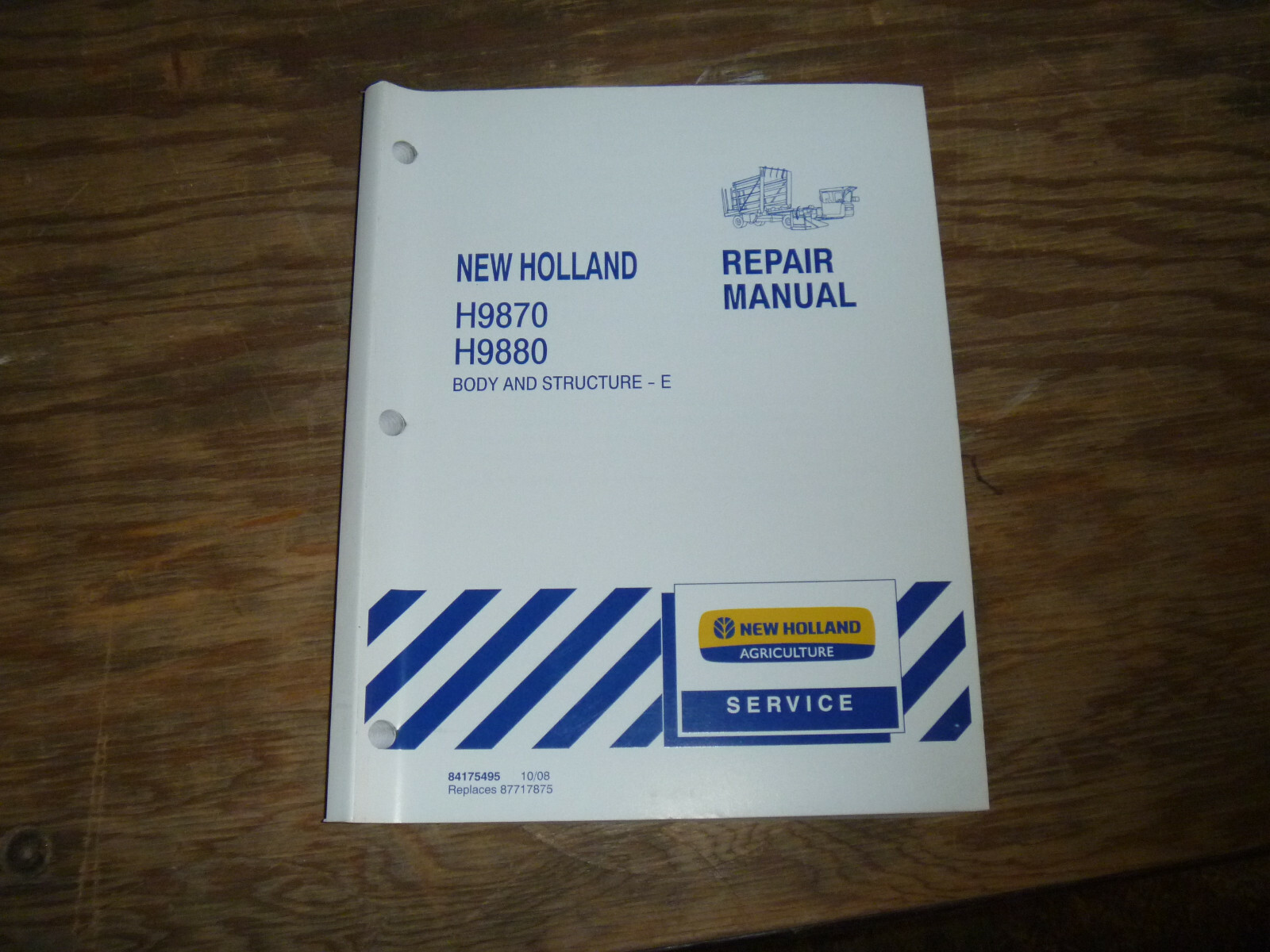 New Holland H9870 H9880 Bale Wagon Body Structure Shop Service Repair ...
