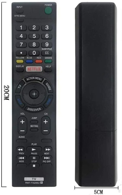 Sony RMT-TX200U Remote Control for Sony Bravia TV RMT-TX100P RMT-TX101D ...