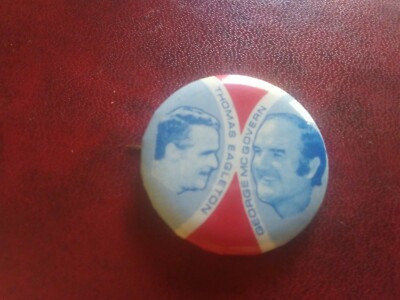 George McGovern Tom Eagleton Pin Back Campaign Button photo ...