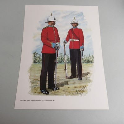 Vtg PPCLI Association Print Full Dress 1930-1939 Canada Military ...