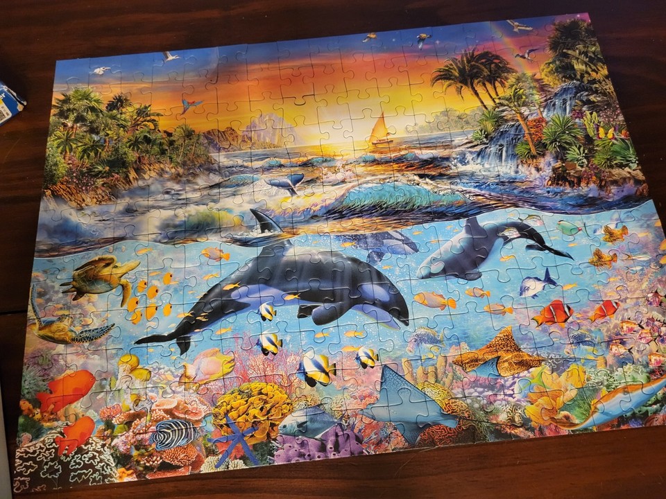 Ravensburger Puzzle Orca Paradise 200 Piece, Ages 8+ Complete VG | eBay