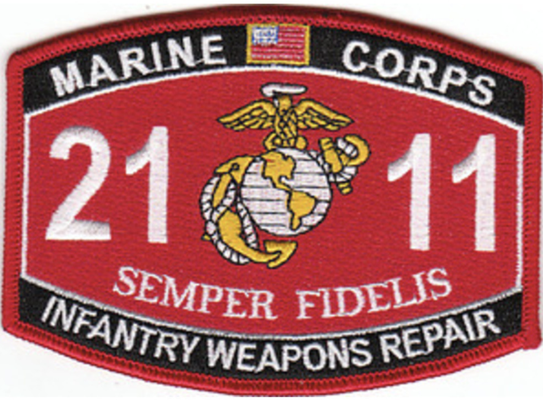 4.5" MARINE CORPS MOS 2111 INFANTRY WEAPONS REPAIR EGA EMBROIDERED ...