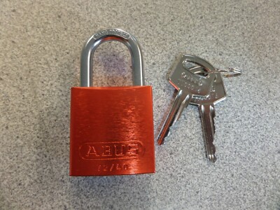 ABUS 72/40 SERIES ORANGE 6 PIN ALUMINUM BODY PADLOCK | eBay