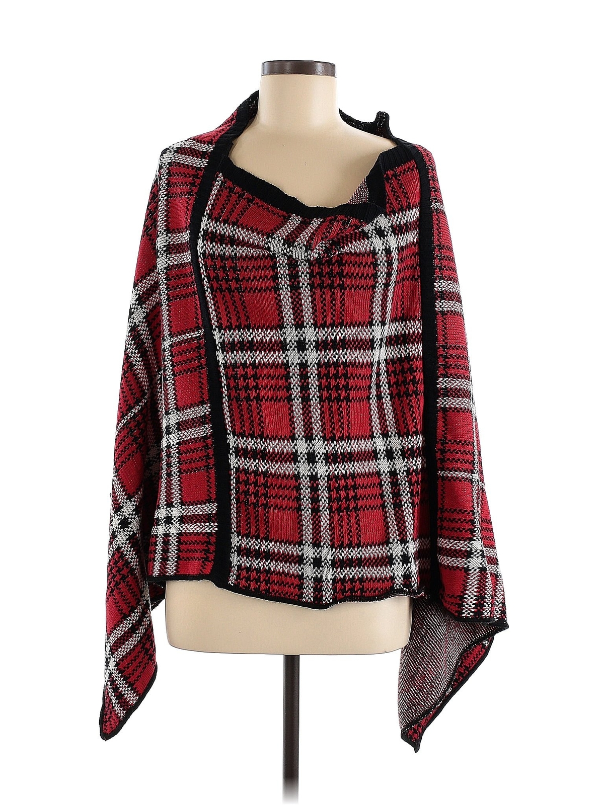Green Women Red Poncho 3 - Gem