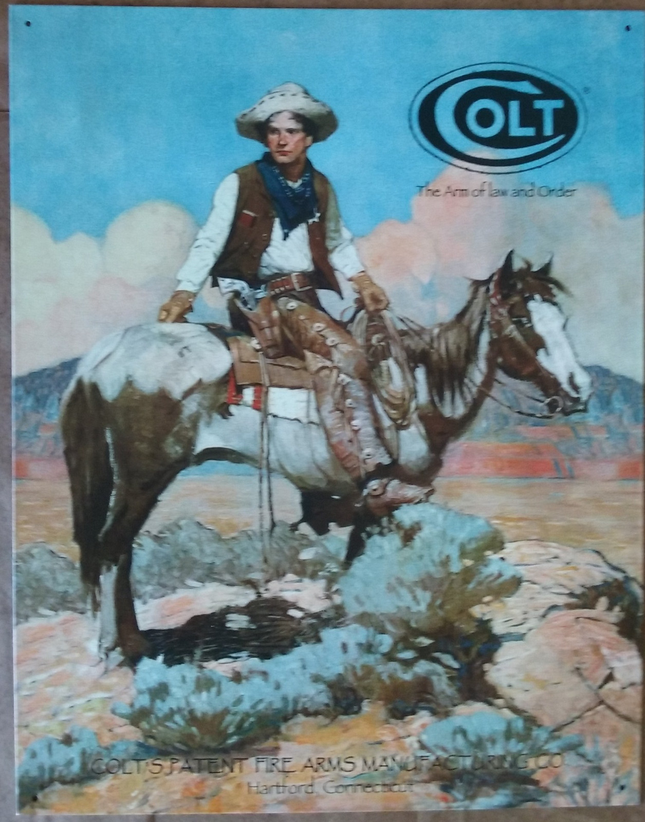 Colt-Tex & Patches #1594 mancave garage automotive metal sign nostalgia ...