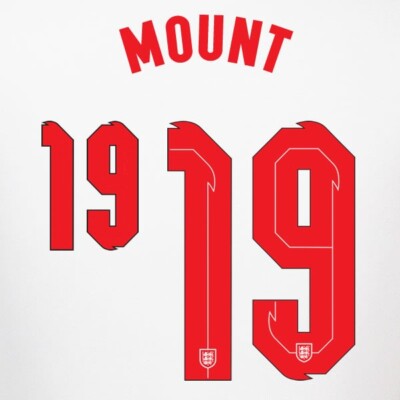 ENGLAND 2020 2021 OFFICIAL SPORTING ID MOUNT 19 HOME PLAYER SIZE ...