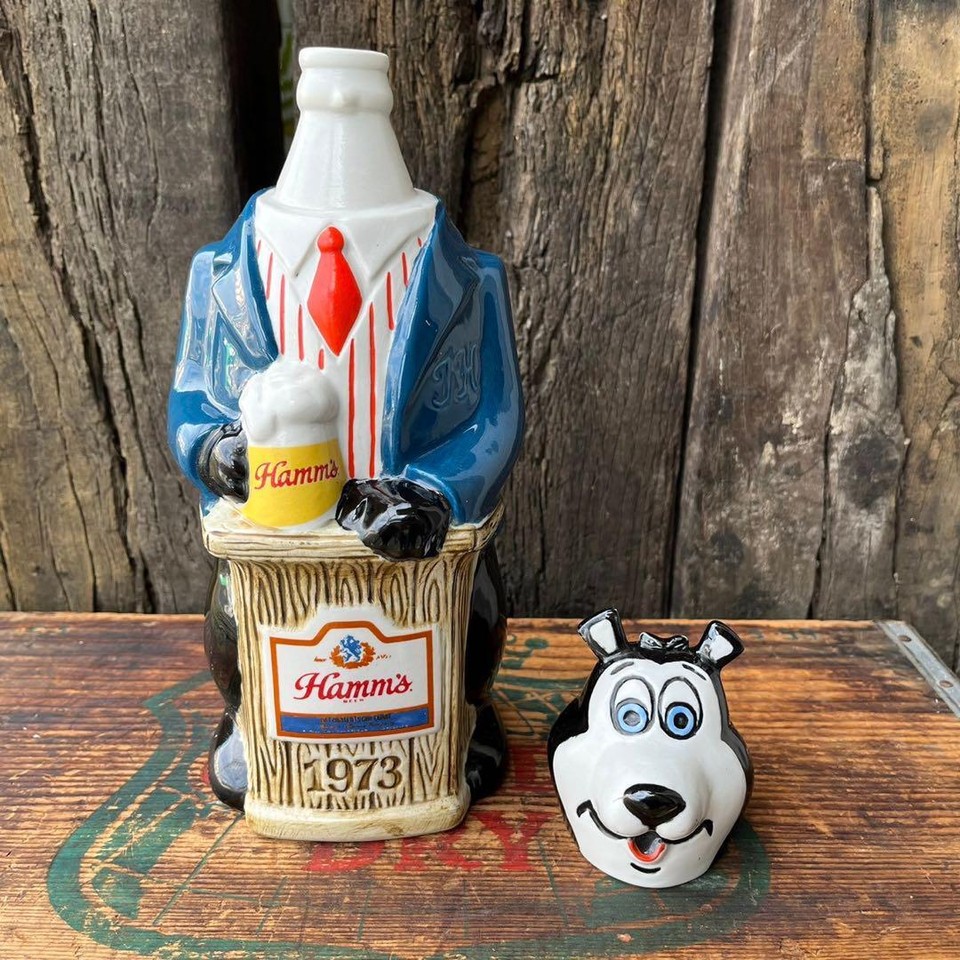 VTG Hamm's Beer Statue Figure decanter 1973 | eBay
