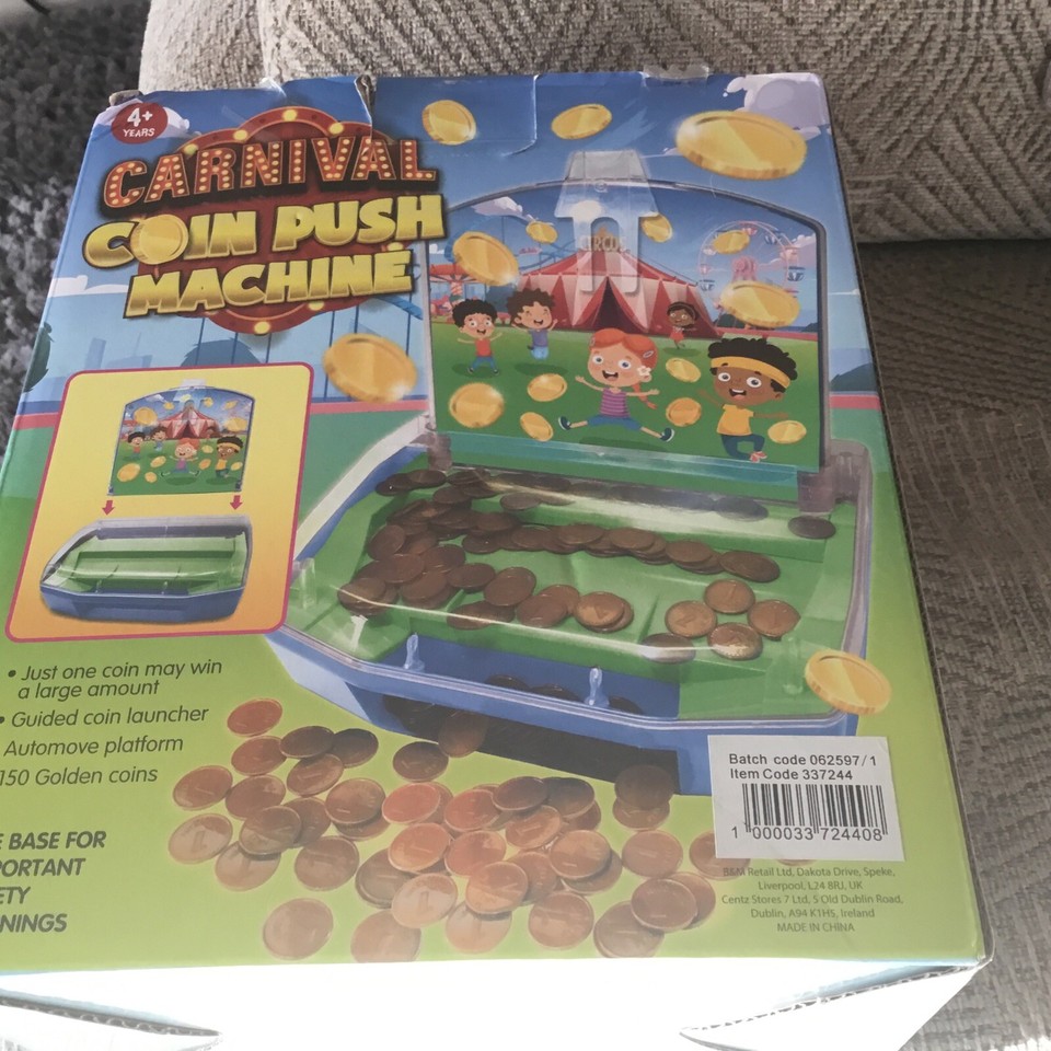 CARNIVAL COIN PUSH MACHINE. children/Kids Arcade Toy Game | eBay UK
