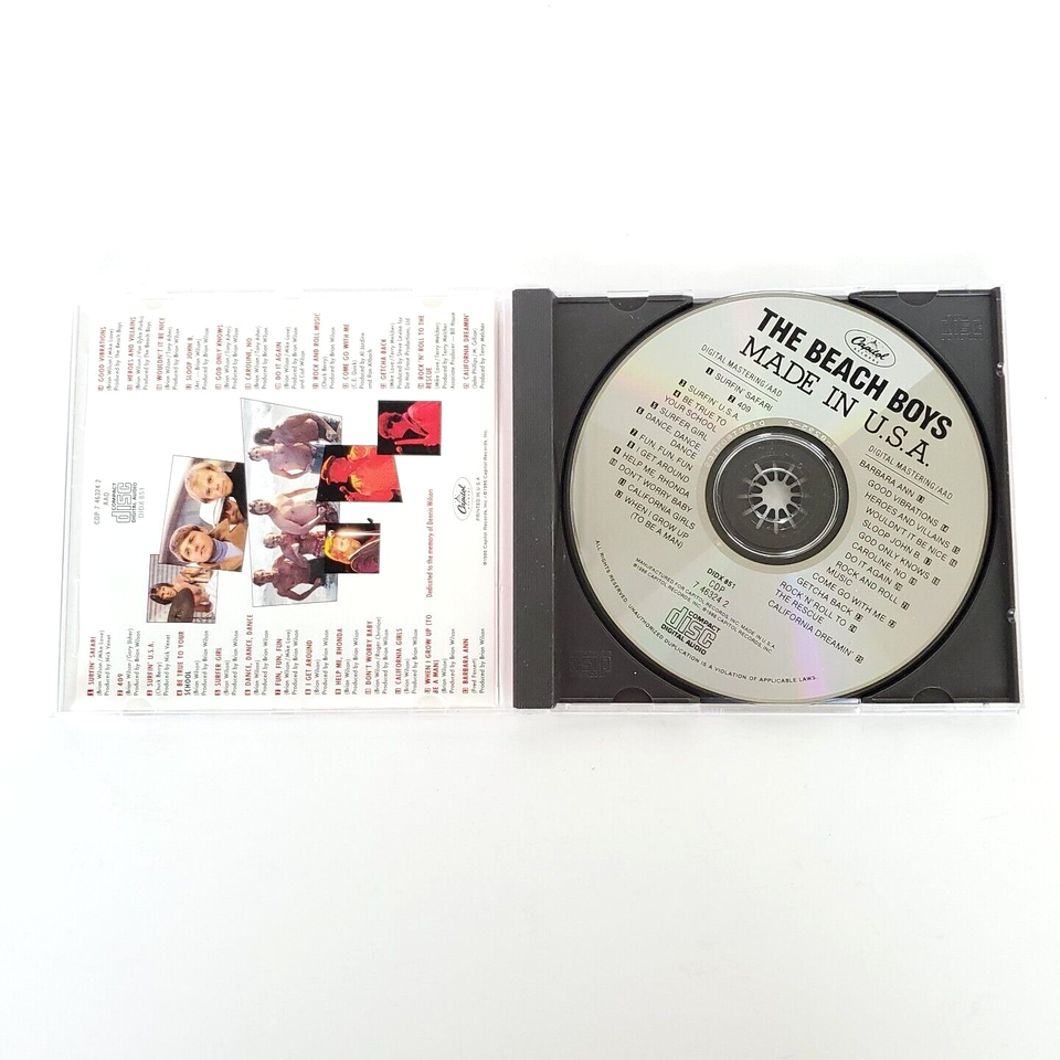 The Beach Boys: Made In U.S.A. (CD 1986 Capitol/EMI Records) CDP 7 ...